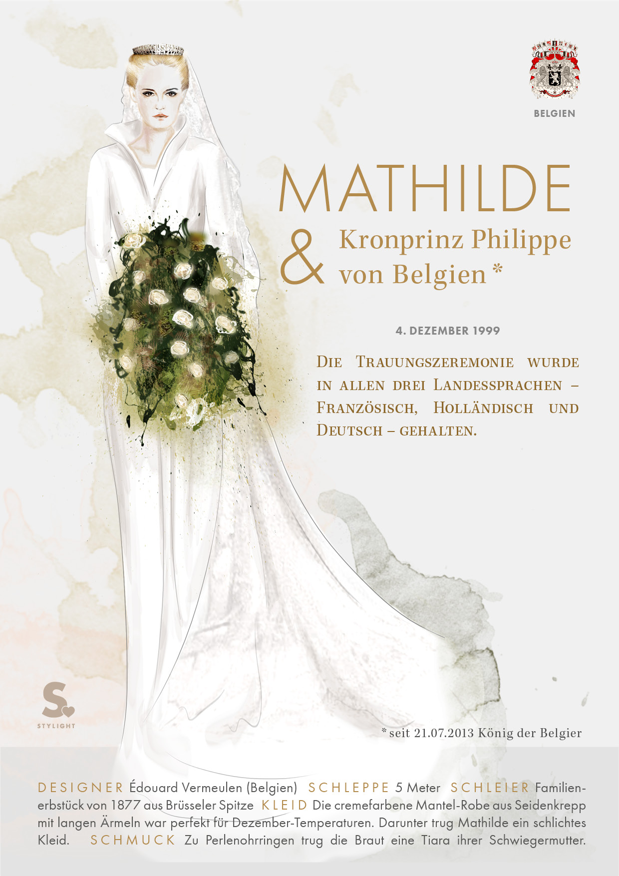 Royales Hochzeitskleid von Mathilde von Belgien
