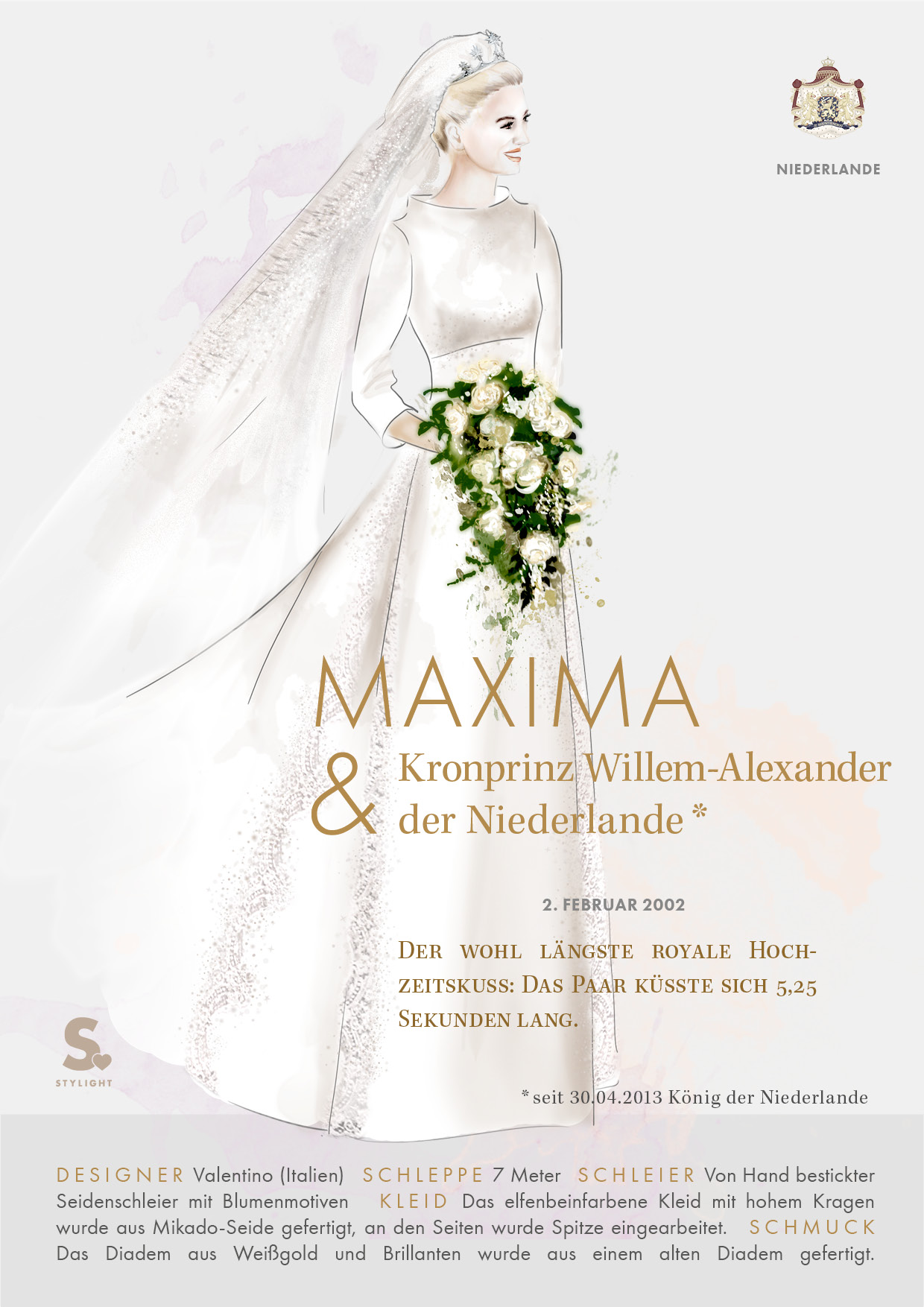 Royales Hochzeitskleid von Maxima der Niederlande