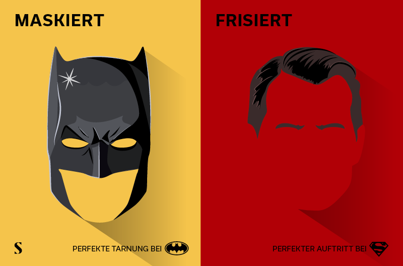 Der Style-Kampf von Batman und Superman und das unterschiedliche Styling