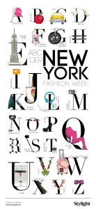 New York Fashion Week ABC Poster