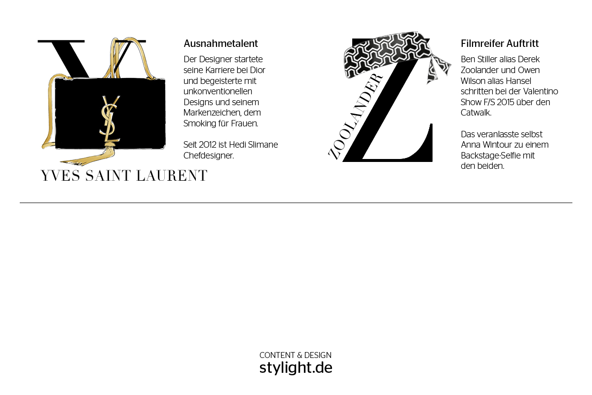 Fashion Week ABC Paris Buchstaben Y bis Z-Stylight