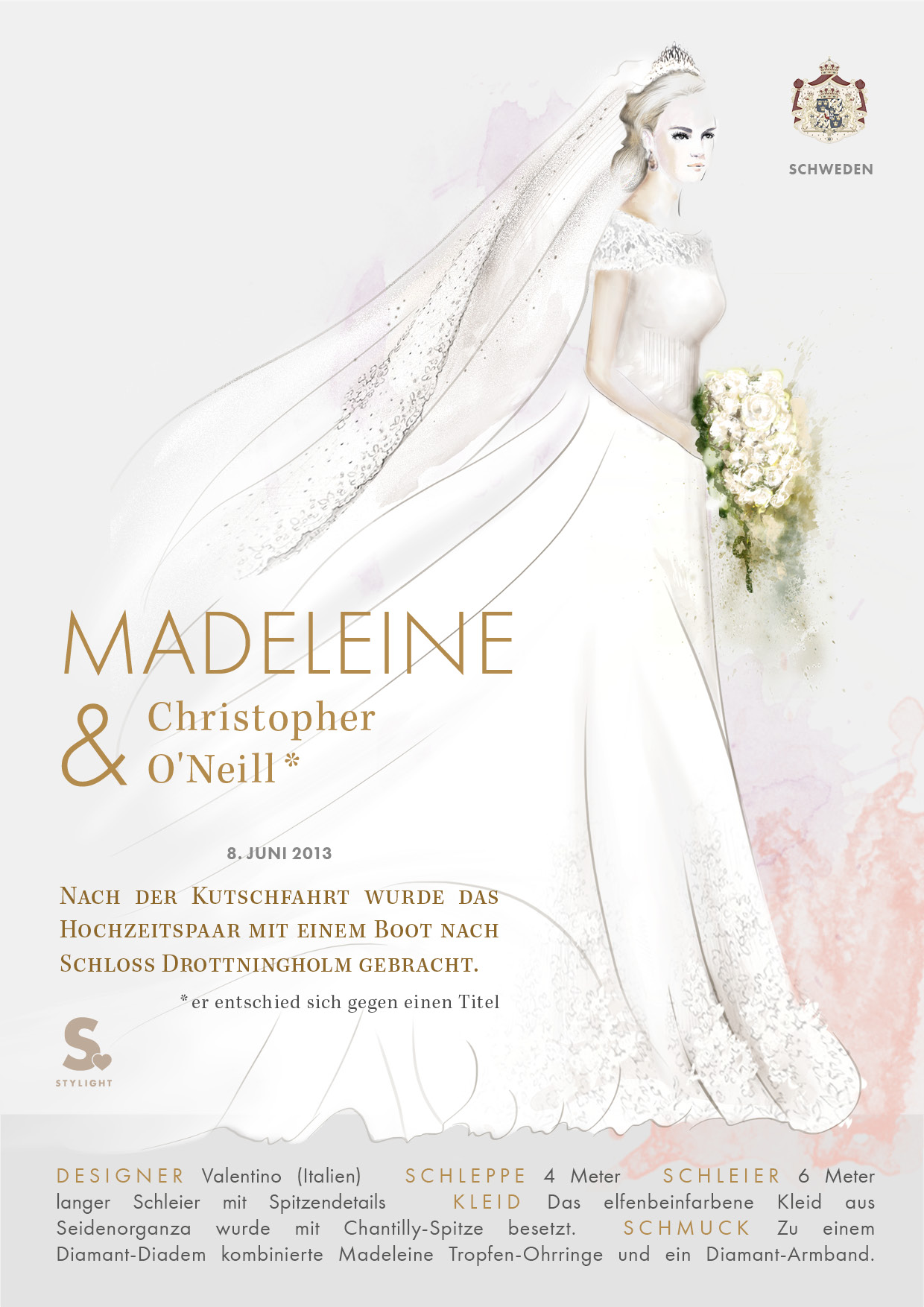Royales Hochzeitskleid von Madeleine von Schweden