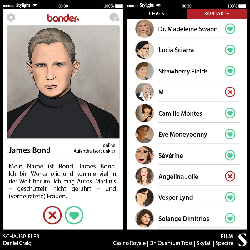Was wenn James Bond Tinder hätte - Profil James Bond