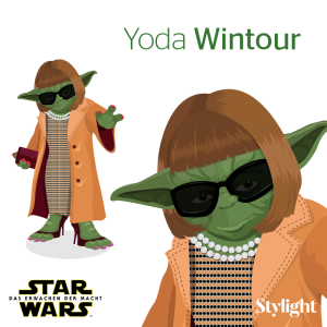 Star Wars Modeikonen Makeover von Anna Wintour und Yoda von Stylight