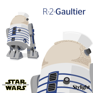 Star Wars Modeikonen Makeover von Jean Paul Gaultier und R2-D2 von Stylight