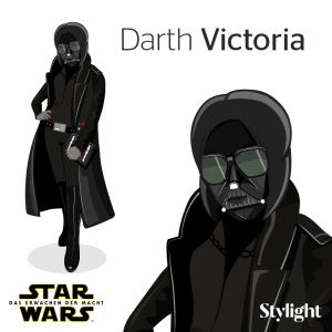 Star Wars Modeikonen Makeover von Victoria Beckham und Darth Vader von Stylight