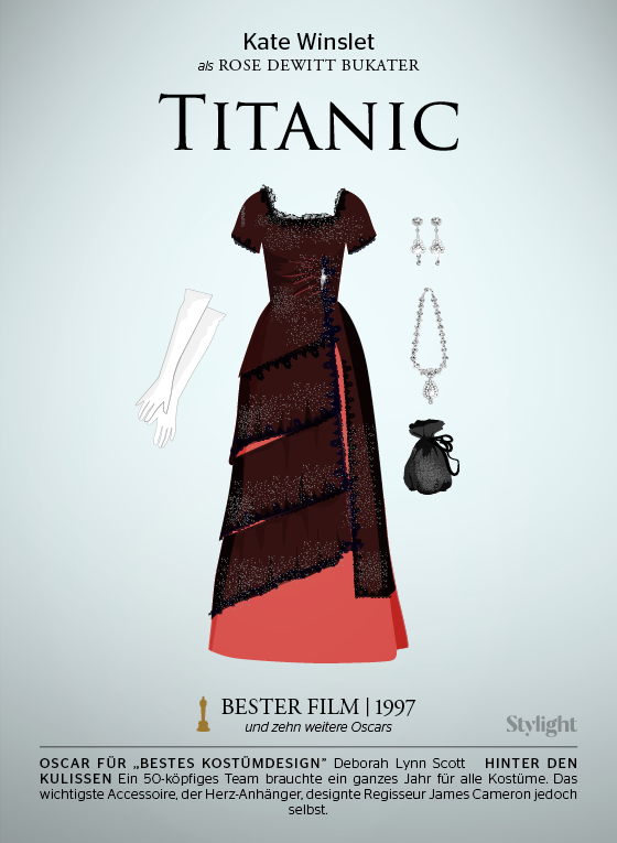 Die 15 besten Filmkostüme in der Geschichte der Oscars mit dem Kostüm zu Titanic