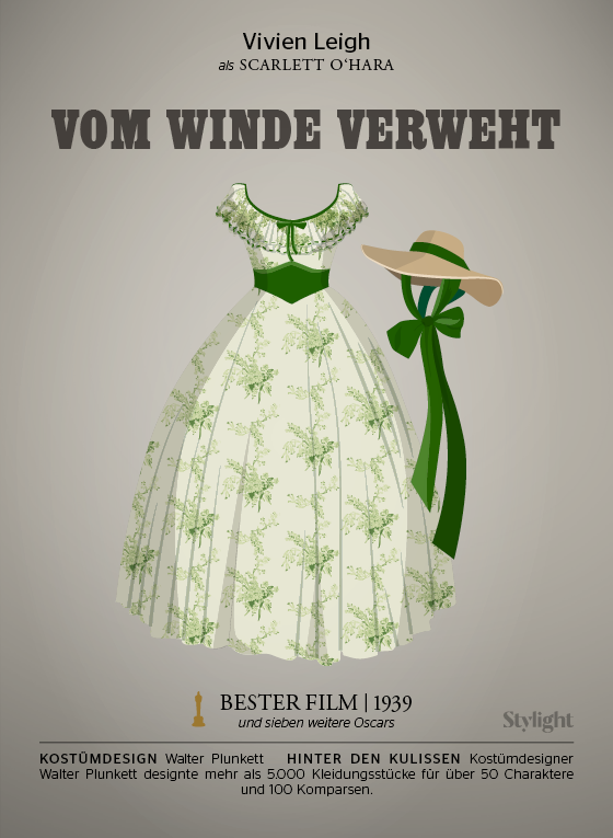 Die 15 besten Filmkostüme in der Geschichte der Oscars mit dem Kostüm zu Vom Winde verweht