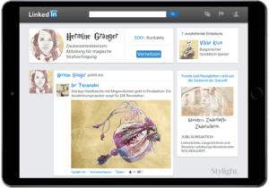 Wenn die Harry Potter Charaktere Social Media Accounts hätten mit Hermine Granger auf LinkedIn